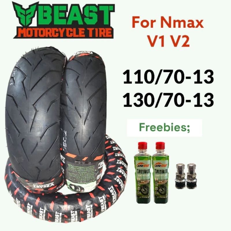 BEAST FLASH P6240 FOR NMAX 110/70/13 & 130/70/13 ( FREE SEALANT/PITO ...
