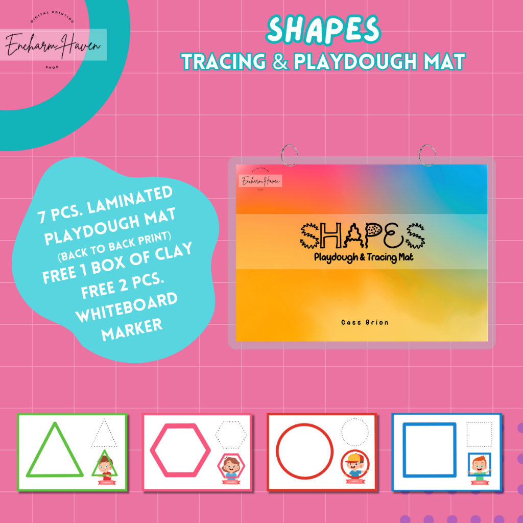 Shapes Tracing & Playdough Mat | Shopee Philippines