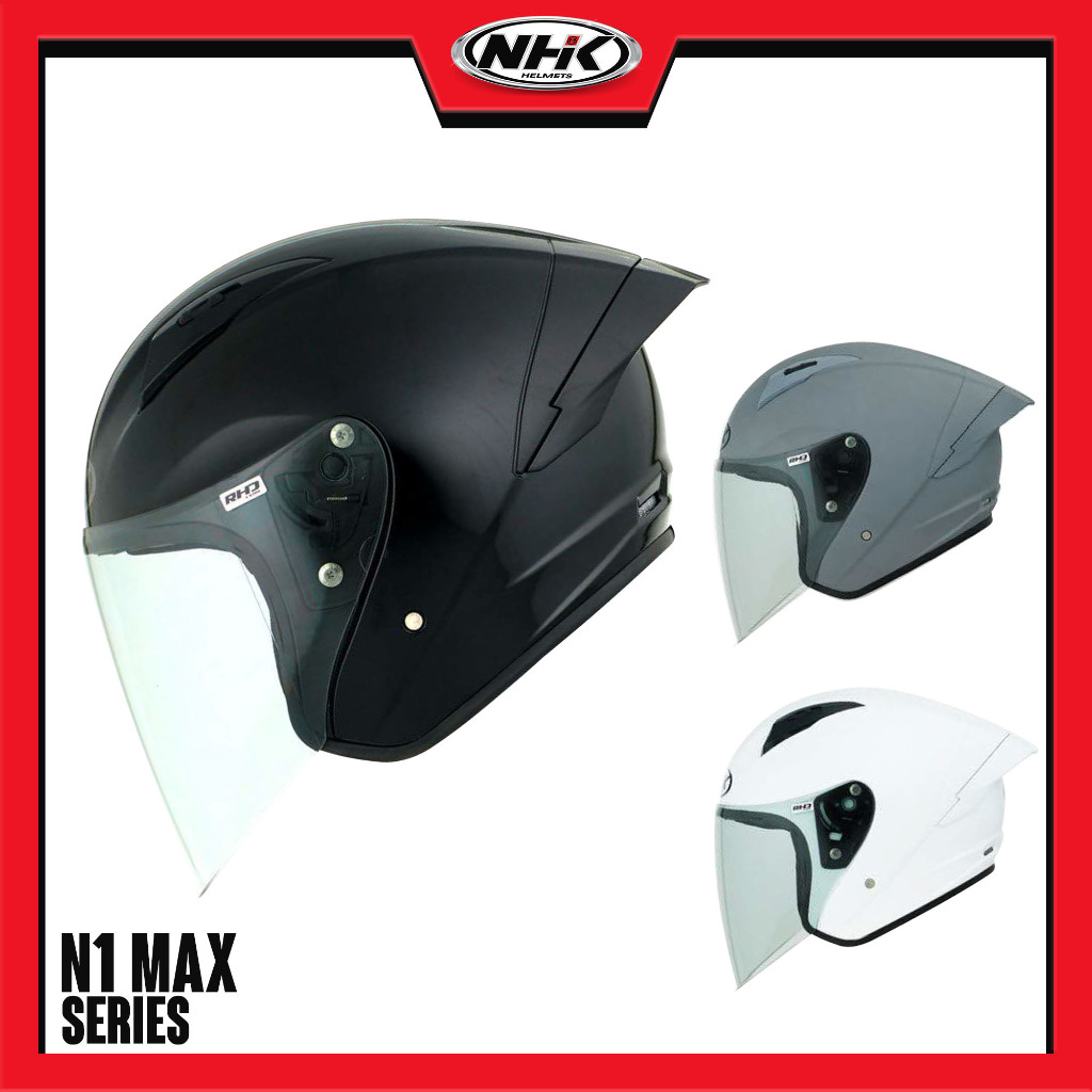 NHK Helmets N1 Max Series - Open Face Helmet | NHK Helmets | Shopee Philippines