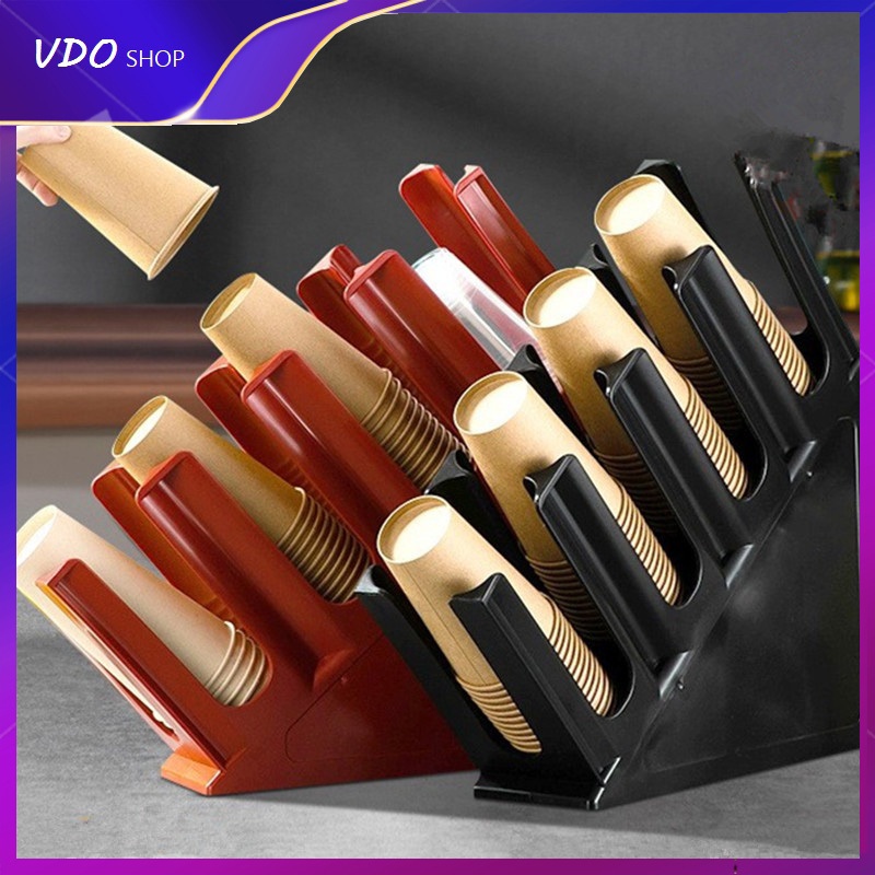 Cup holder Plastics Cup Holder Coffee Organizer Dispenser Rack Storage ...