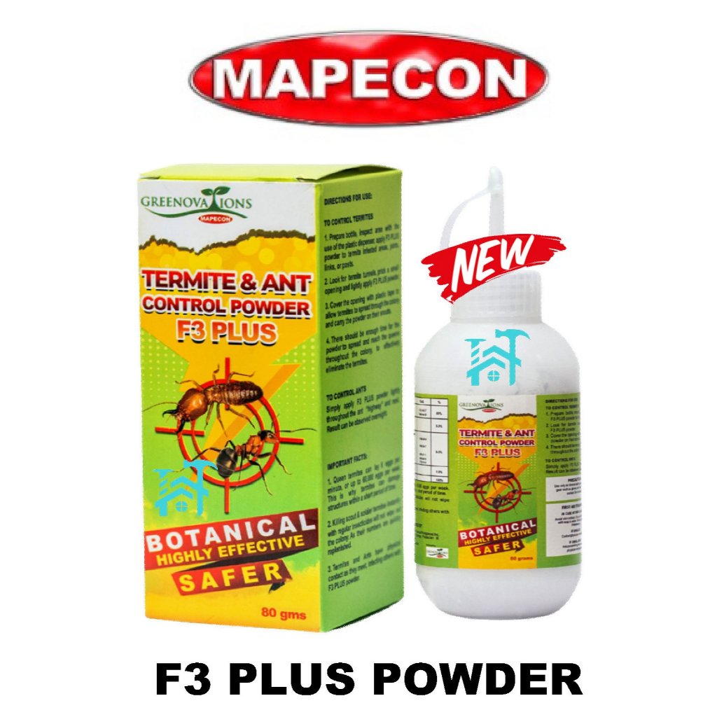 MAPECON F3 PLUS TERMINTE AND ANT KILLER POWDER 80 grams | Shopee ...