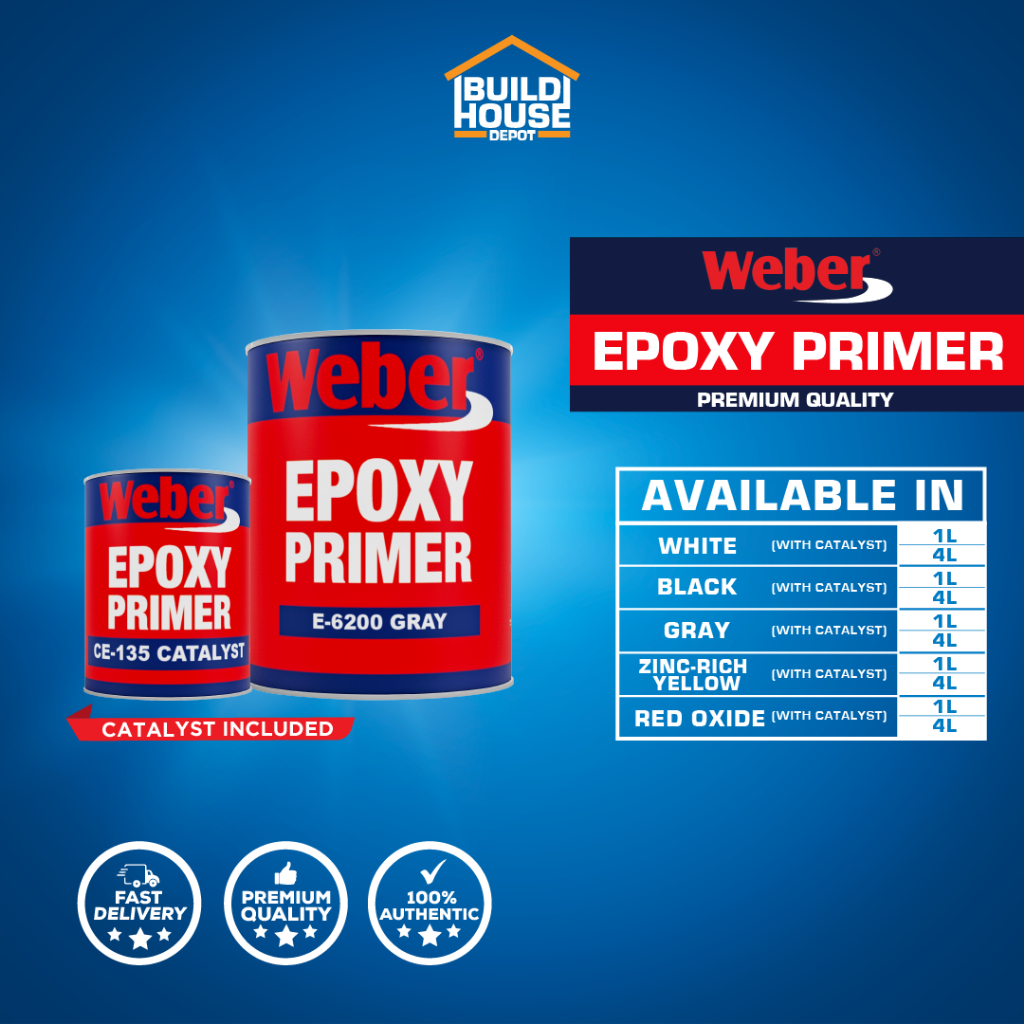 WEBER Epoxy Primer with Catalyst - White | Black | Gray | Zinc-Rich ...