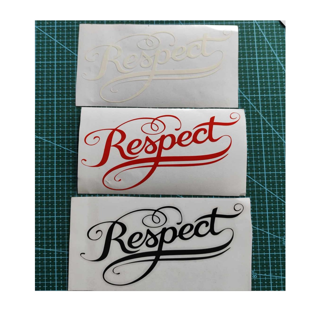 RESPECT Car / Motorcycle Decal Sticker Vinyl | Shopee Philippines