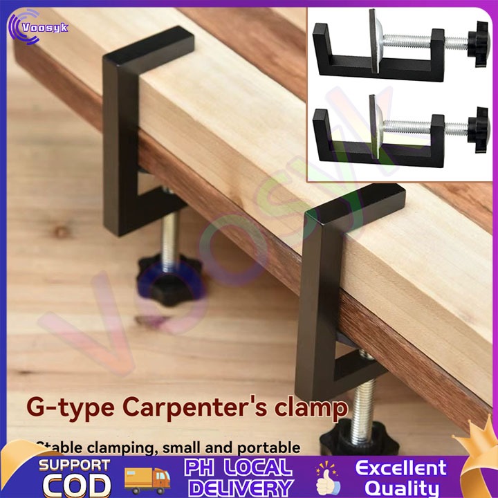 Adjustable heavy-duty steel C-type G-clamp with strong clamping force ...