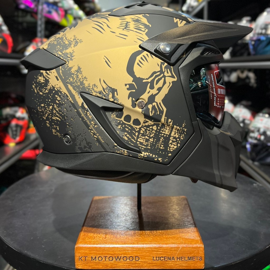 Spyder Core S2 / S3 Dual Sport Helmet with Free Extra Clear and Smoke ...