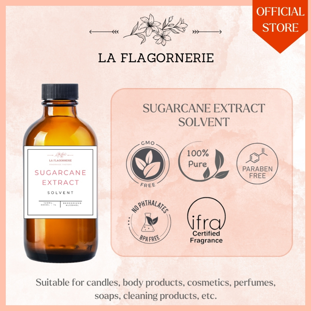 Pure Sugarcane Extract (Deodorized Alcohol) | Perfume Grade | Solvent ...
