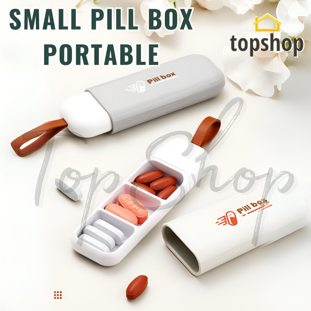 TOPSHOP 1pc Small Pill Box Portable Mini Tablet Dispensing Box ...
