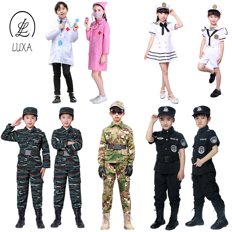 Ready Stock Captain Uniform Children Air Pilot Suit Boys Girls Costume ...