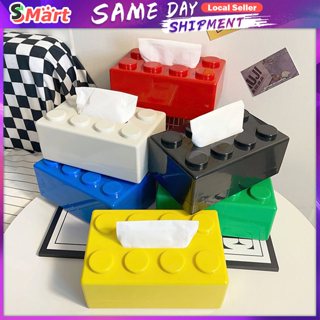 Creative Building Blocks Tissue Holder Wall-mounted Bathroom Face Towel ...