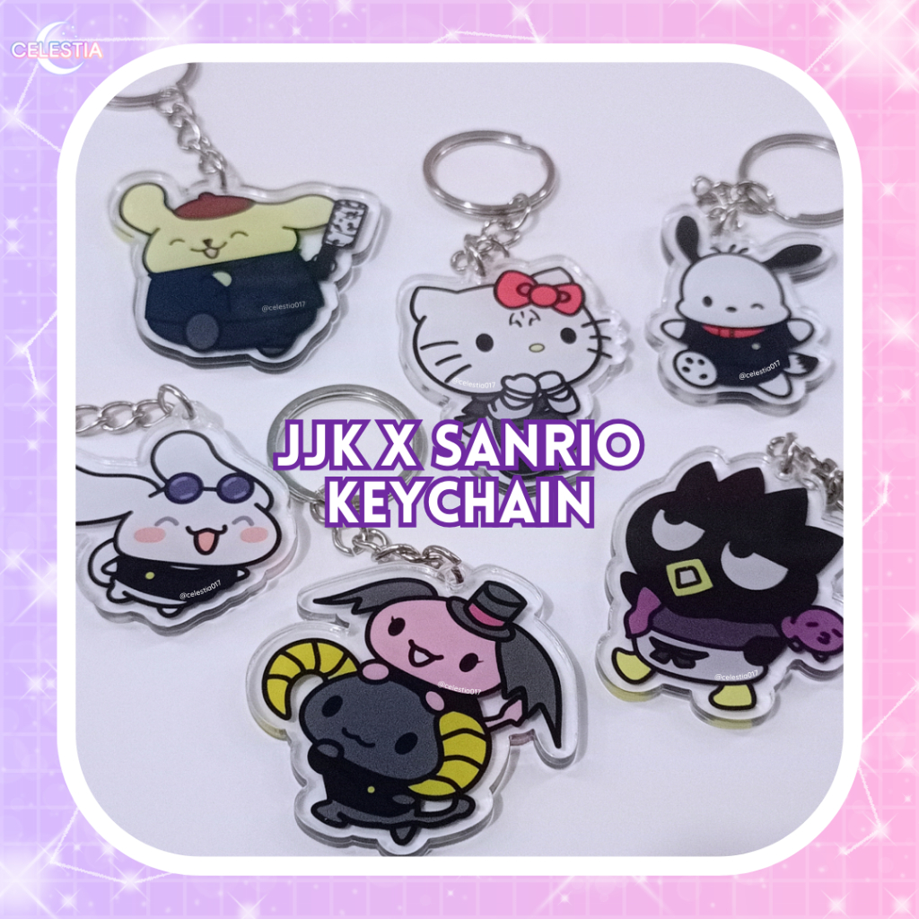 [ONHAND ˖*°] Jujutsu Kaisen x Sanrio Keychains by Celestia017 | Shopee ...