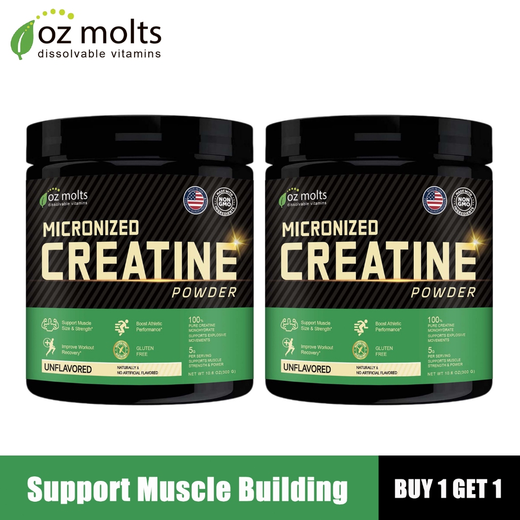 Ozmolts Creatine Monohydrate Powder Workout Supplement Improving Muscle ...