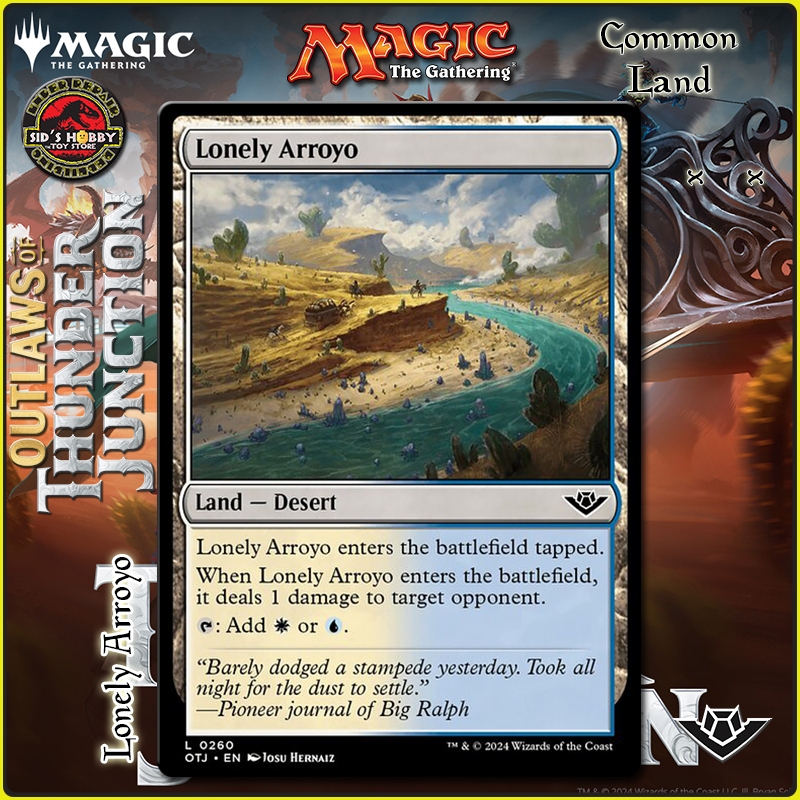 Lonely Arroyo x x Outlaws of Thunder Junction Land Common OTJ MTG ...