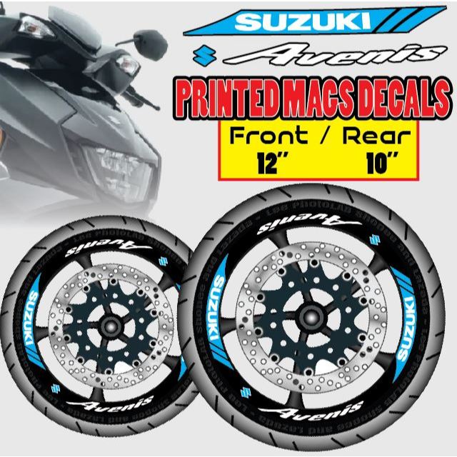 Suzuki Avenis MAGs Decal Printed Sticker (Front and Rear) | Shopee ...