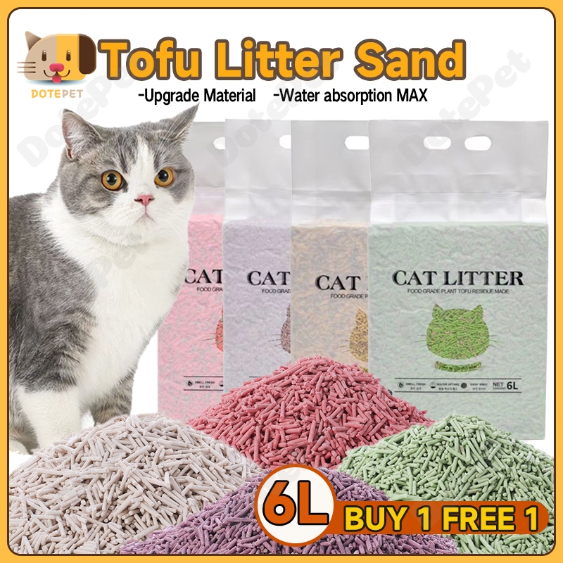 Tofu Litter Sand Cat Litter Mixed Litter 6L Food Grade Plant Tofu ...