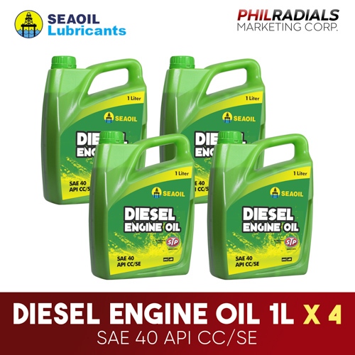 SEAOIL Diesel Engine Oil SAE40 1L SETS OF 4 PCS. | Shopee Philippines
