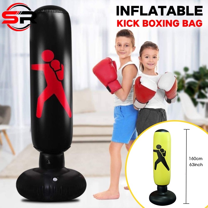 Inflatable Fitness Boxing Bag PVC Thick Style Tumbler Fighting Column ...