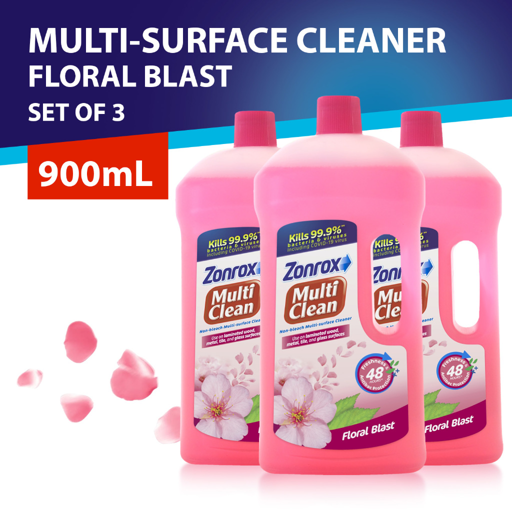 Zonrox Multi Clean Floral Blast (900 mL) x3 | Shopee Philippines