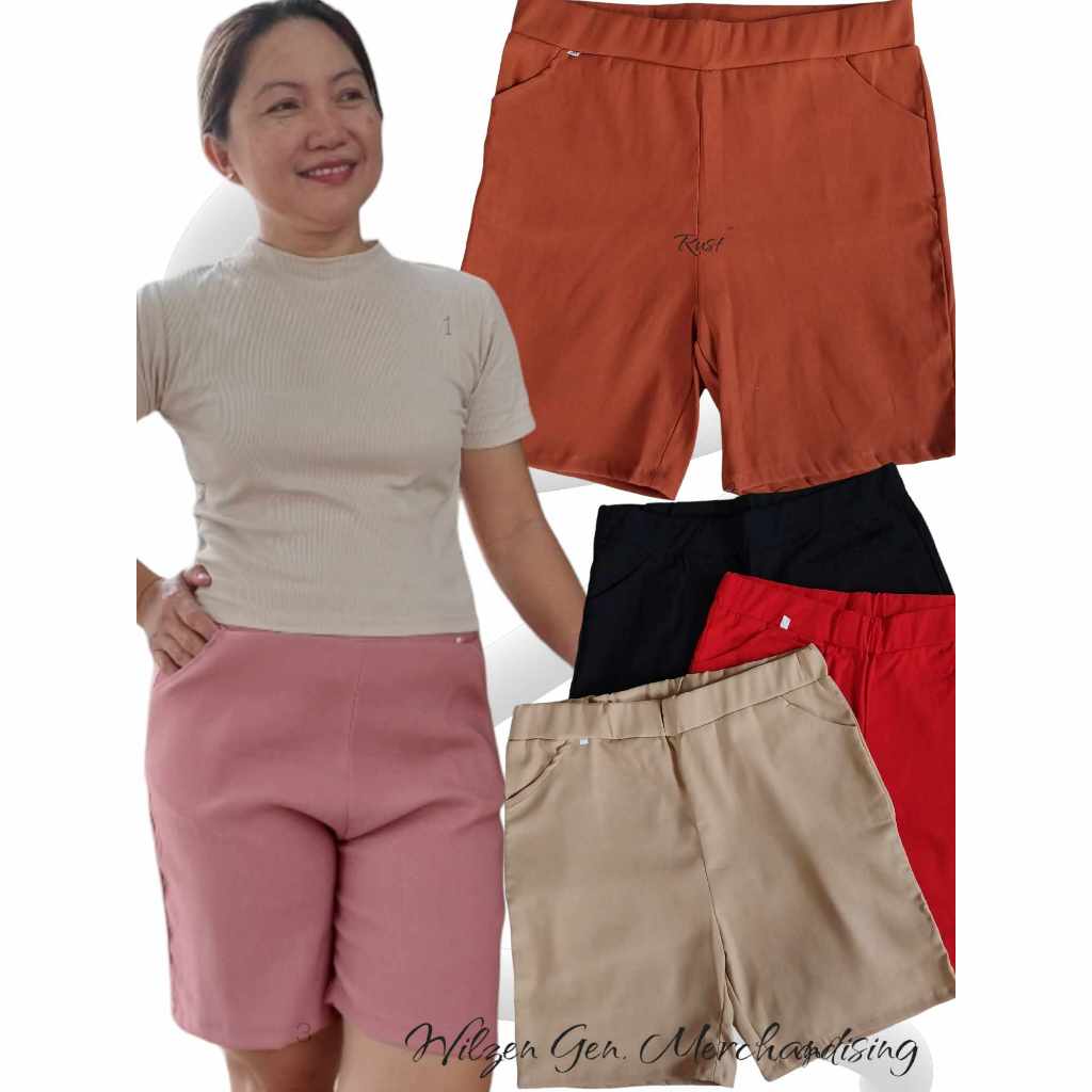 Wilzen Tokong for Women 2XL 3XL Plus Size Stretchable Woven with Pocket ...