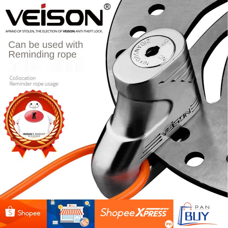 Motorcycle Veison Lock Anti Theft Disc Brake Ultra-high Strength Sturdy ...