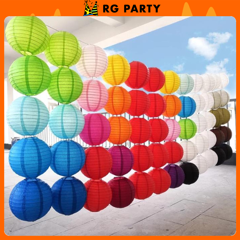 8/10 /12 Inch Circular Lantern Waterproof and Sunscreen Celebrat ...