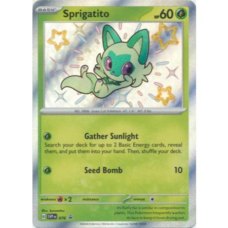 Sprigatito - SVP076 - Shiny Promo Pokemon Scarlet & Violet Promos ...