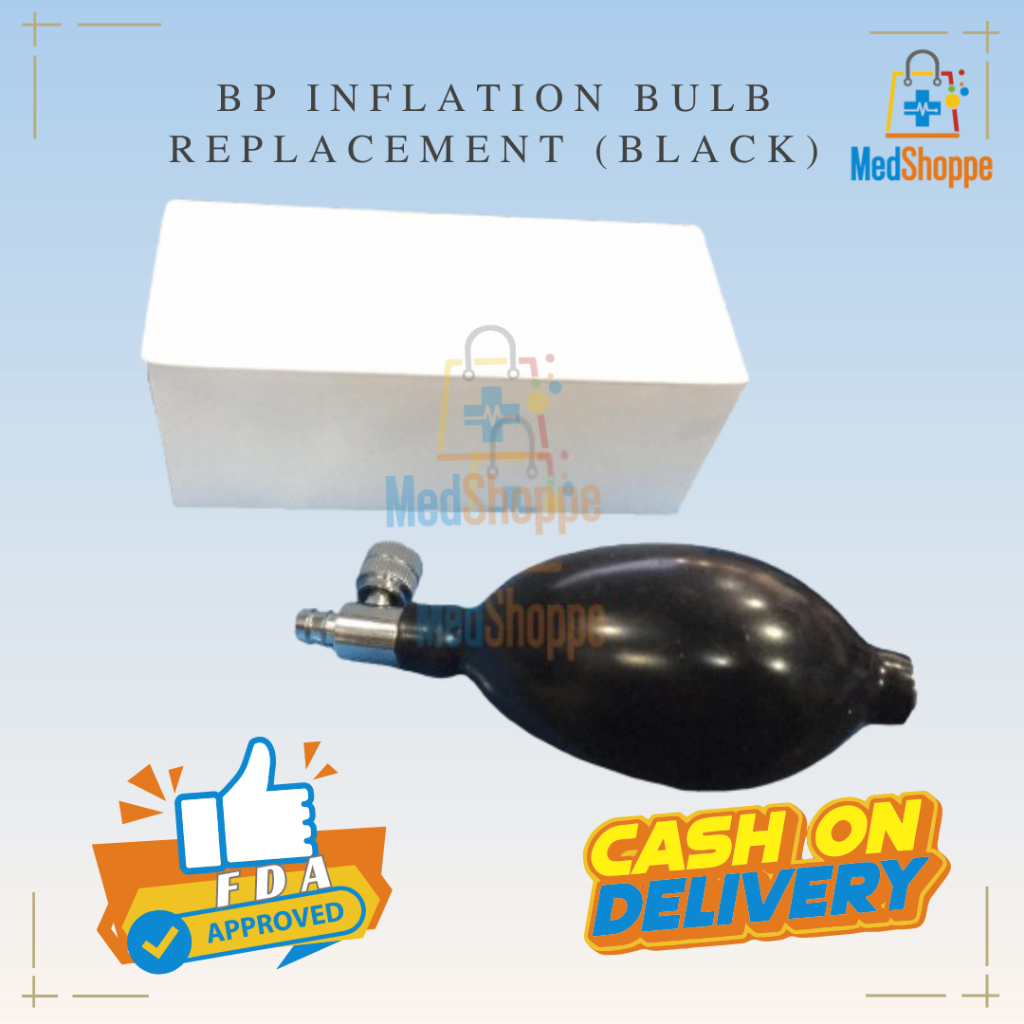 BP Inflation Bulb Replacement (Black) | Shopee Philippines