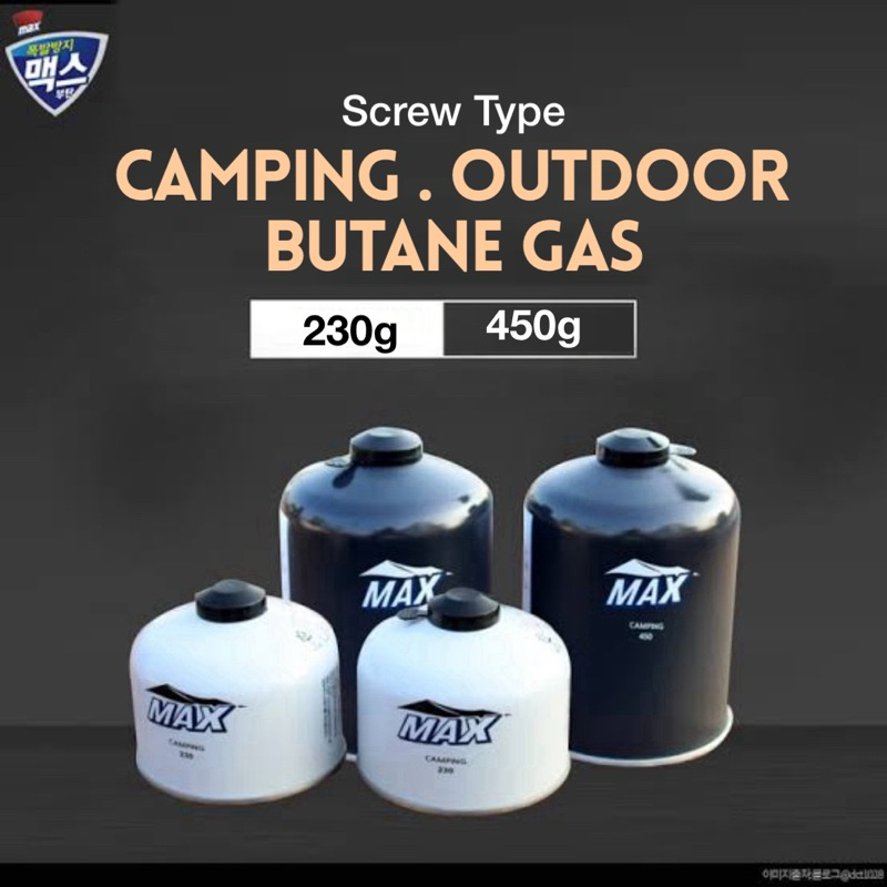 Camping butane Gas(screw type threaded) 230g iso butane Picnic Outdoor ...