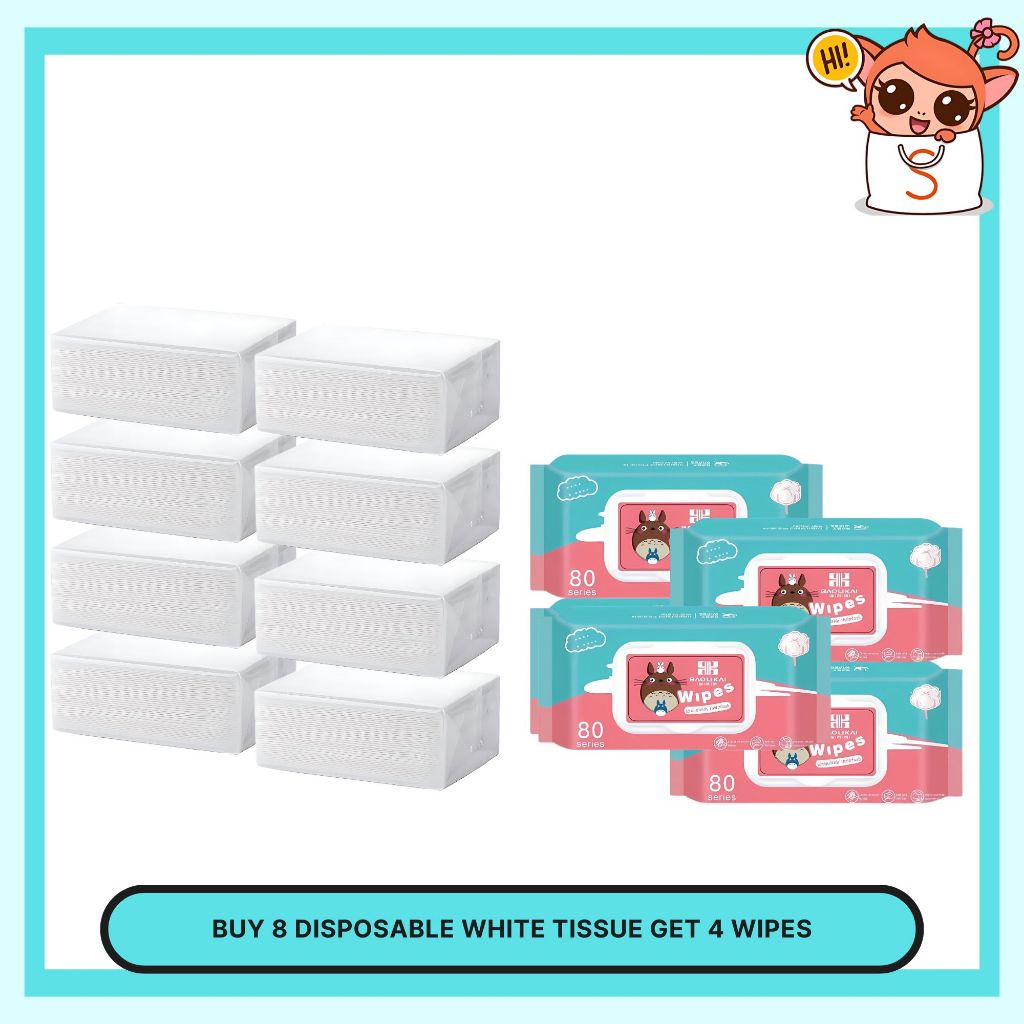 [ BUY 8 TAKE 4 ] Interfolded Facial Tissue green Super Strong and Thick ...