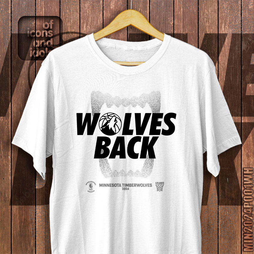 MINNESOTA TIMBERWOLVES 2023-2024 NBA Playoffs "Wolves Back" t-shirt ...
