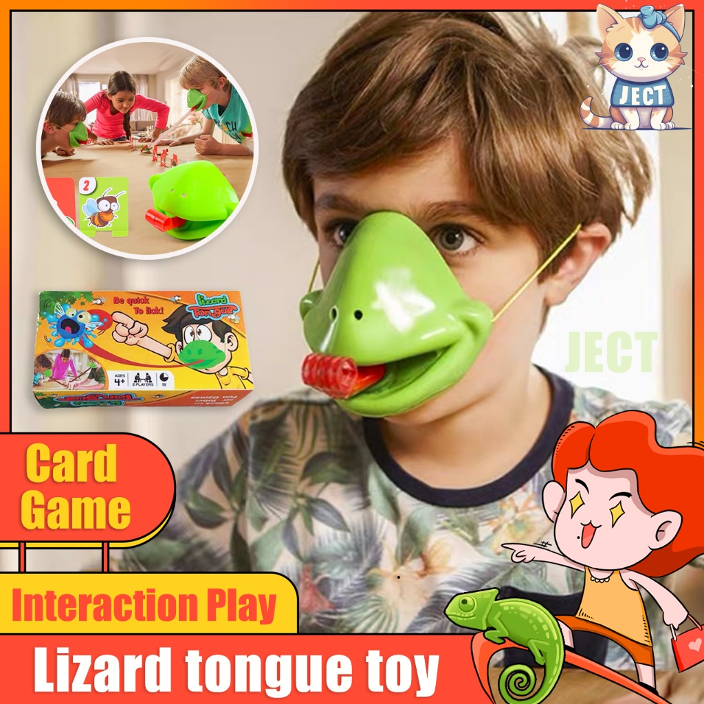 JECT Lizard Tongue Sticking Halloween Mask Interactive Toy Desktop Card ...