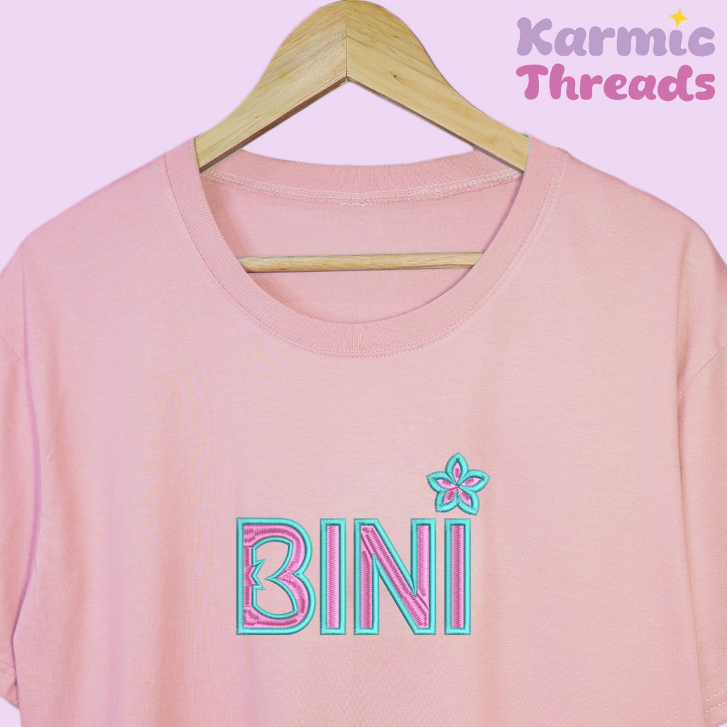 Embroidered BINI Logo Stylized Tshirt (BINI) | Shopee Philippines