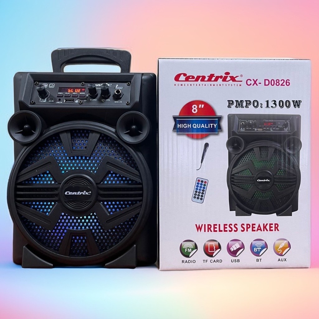 Centrix Bluetooth Speaker 8' Audio Watts With microphone High quality ...