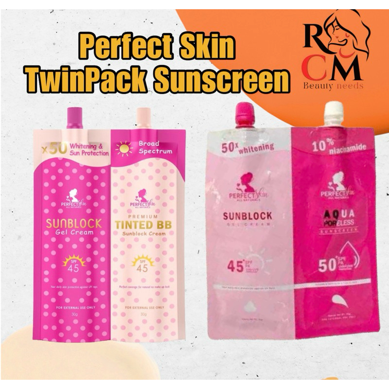 Perfect Skin Twin Pack Sunscreen 60g (New Packaging) | Shopee Philippines