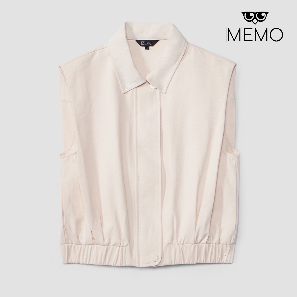 Memo Vest With Waistband For Women (Khaki) | Shopee Philippines