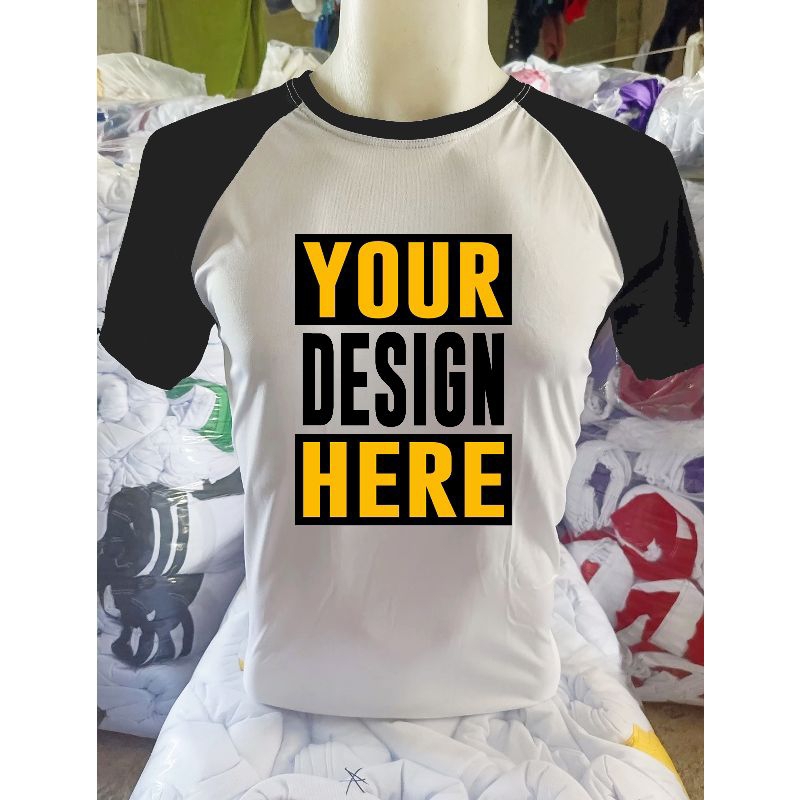 CUSTOMIZED/PERSONALIZED RAGLAN SHIRT SUBLIMATION PRINT UNISEX | Shopee ...