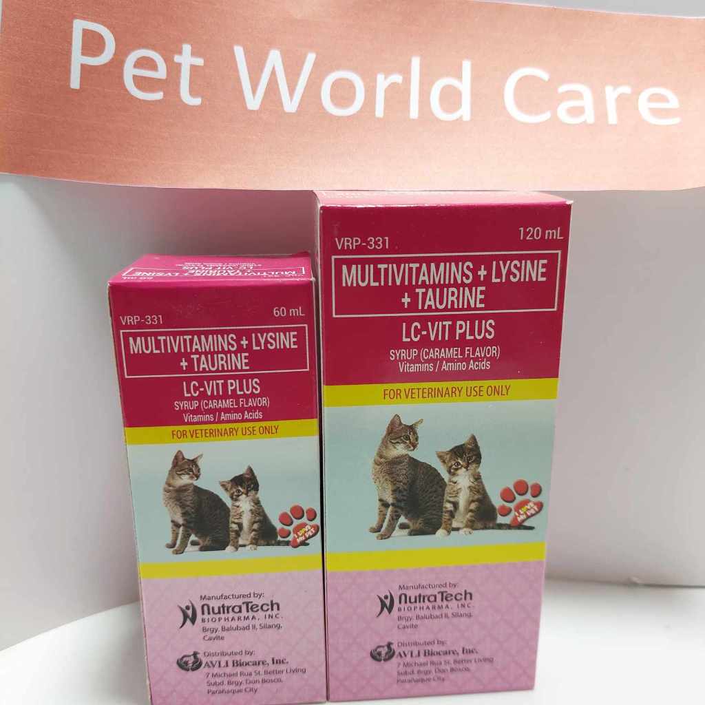 LC-Vit Plus Multivitamins for cats/kittens 60 mL 120 mL | Shopee ...