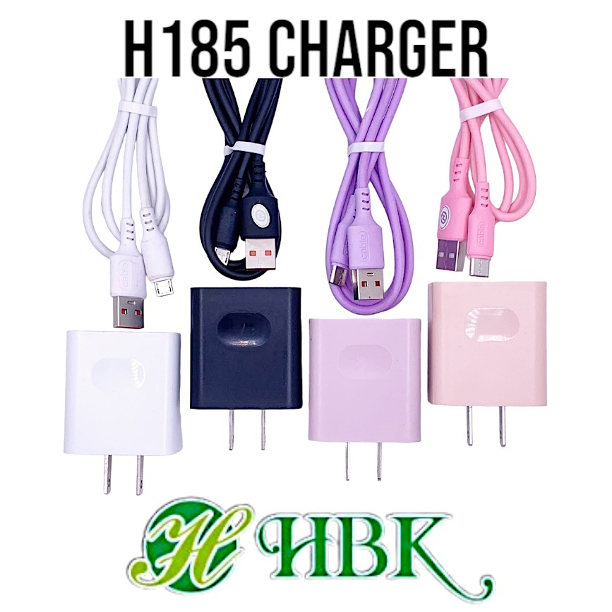 CHARGER H185 MACARON MOBILE ANDROID V8 TYPE C IOS FAST CHARGER FANCY ...