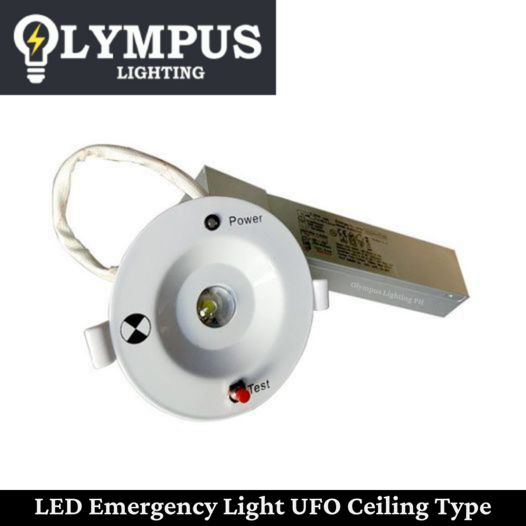 Olympus LED Emergency Light UFO Ceiling Type | Shopee Philippines