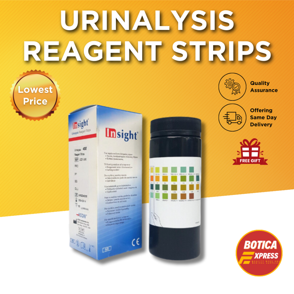 Urinalysis Reagent Strips 10U, INSIGHT (100’s) | Shopee Philippines