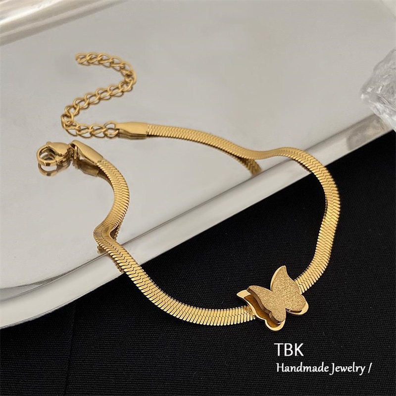 TBK Butterfly Bracelet Lucky Jewelry no Box Adjustable for Women 1360b ...