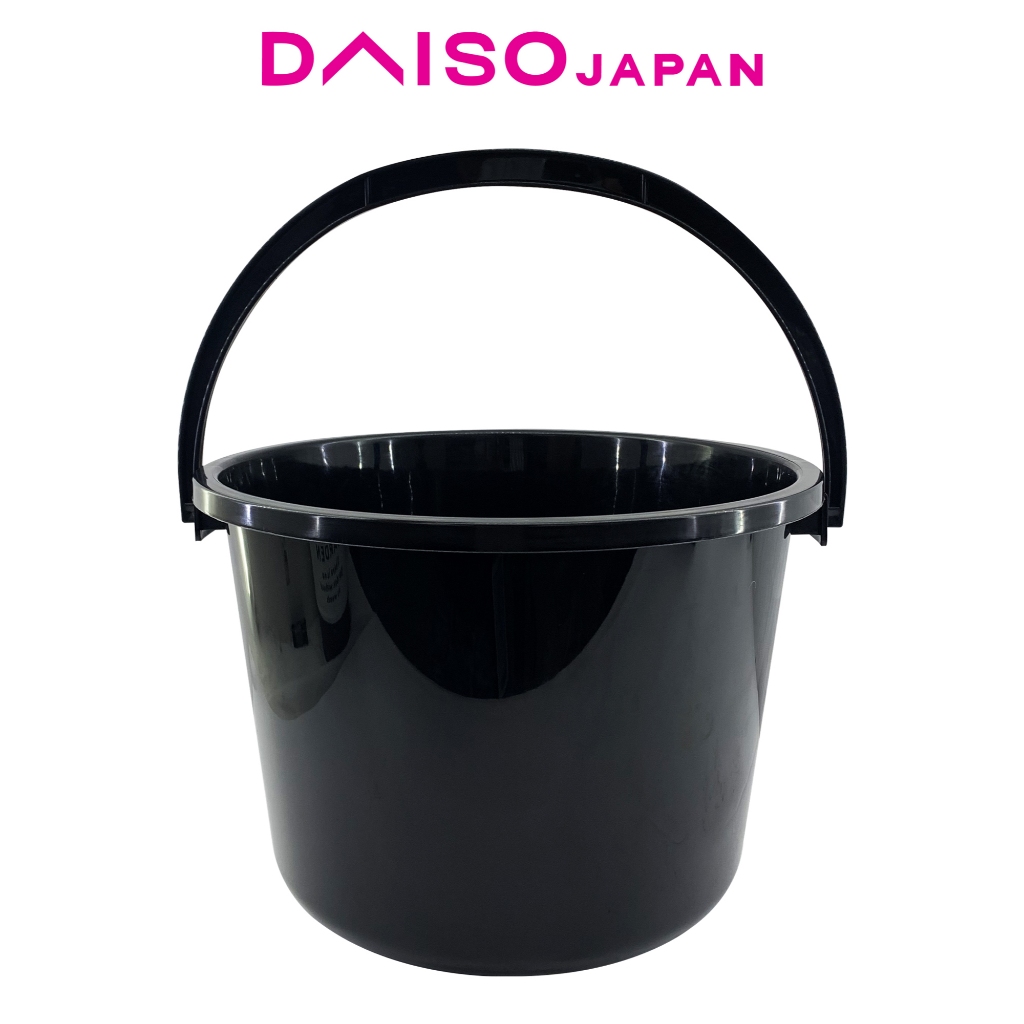Daiso Water Small Bucket (Black, 4.8L) | Shopee Philippines