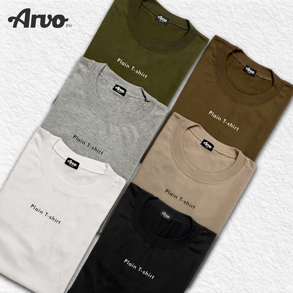"Plain T-shirt" Minimalist Tshirt | XS to 5XL | ARVO PH Unisex Regular ...