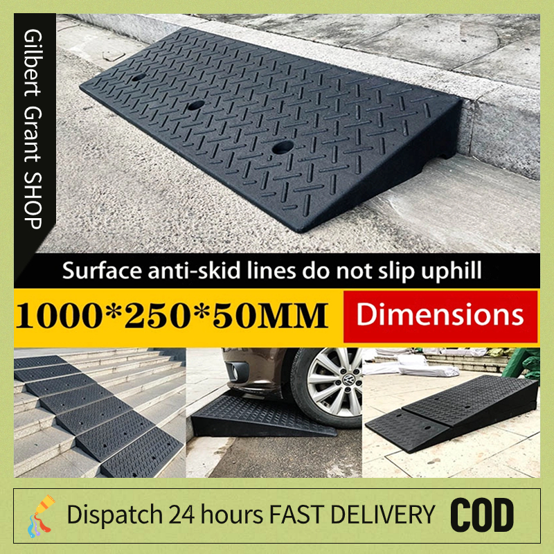 【COD】Portable Light Curb Ramp Heavy Duty Plastic Threshold Ramp Kit ...
