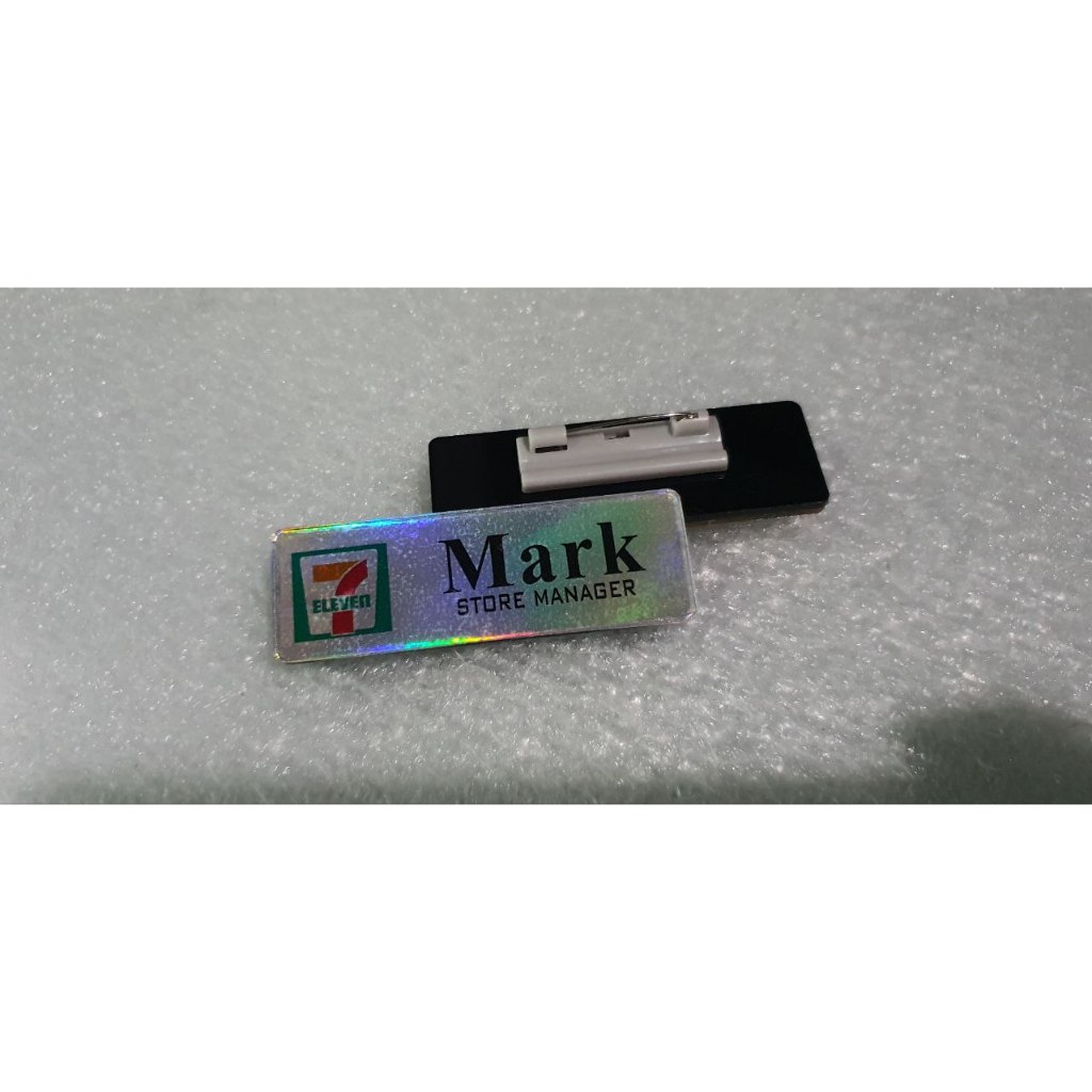 Nameplate | Name Tag | Laser cut Acrylic | Magnetic and Pin type ...