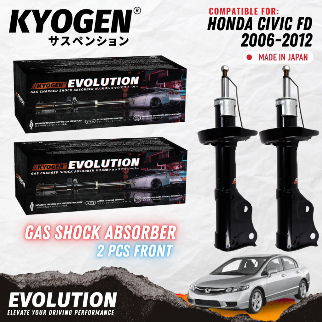Japan Front Gas Shock Absorber For Honda Civic FD 2006-2012 KYB 339074 ...