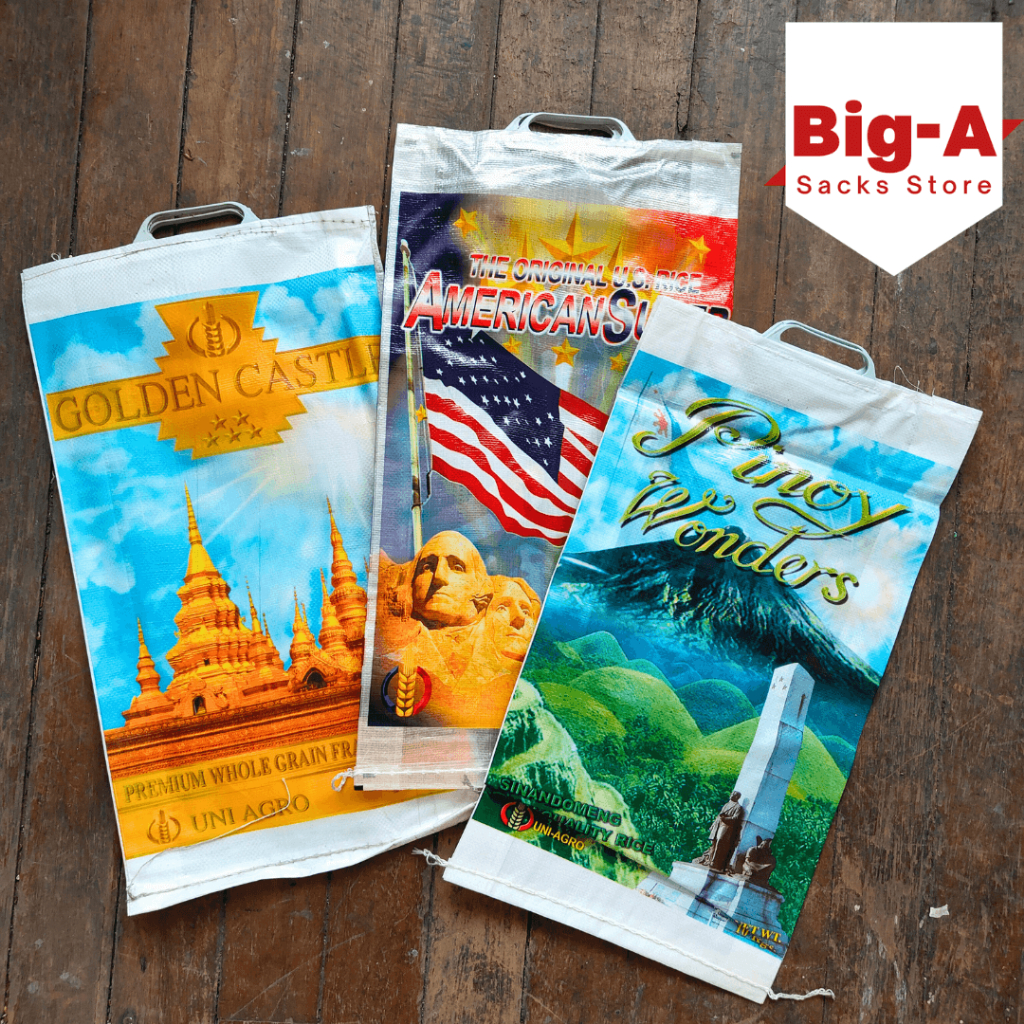 (10PCS) 10kg Empty Rice Sack/ Laminated sack/ Local Sako Bag/ Empty ...