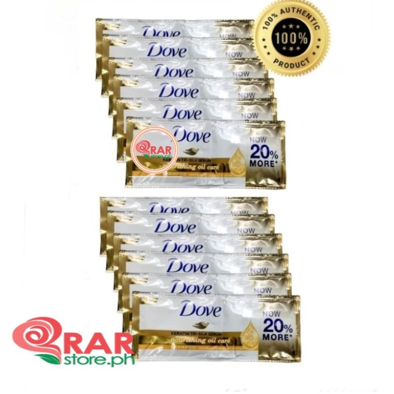 DOVE SHAMPOO RESTORATIVE OIL 12ML (12 SACHET) | Shopee Philippines