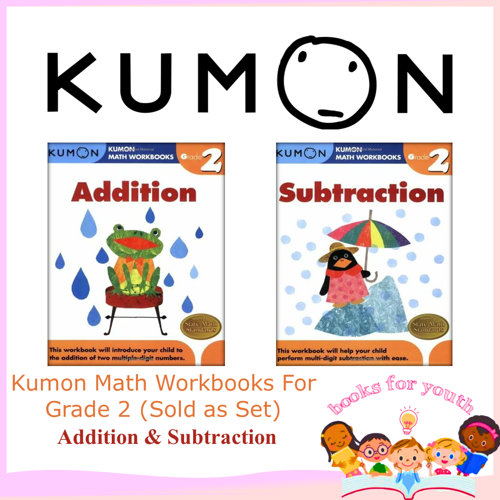 KUMON Math Workbooks Grade 2 Set [Addition | Subtraction] [Activity ...
