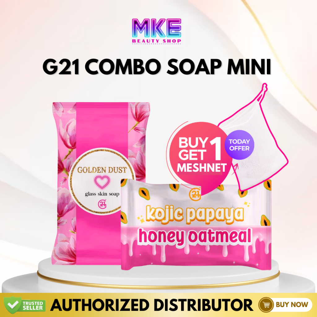 G21 COMBO MINI SOAP GOLDEN DUST SOAP & KOJIC PAPAYA HONEY OATMEAL SOAP ...