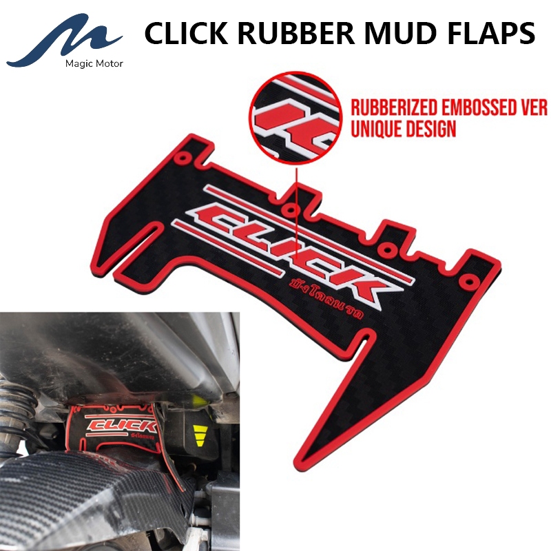 Honda Click 125/150 v2 Rubber Mud Flaps Cover / Click Mud Guard For ...
